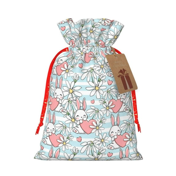 Bogiau Cute Rabbit And Heart Pattern Christmas Gift Bags ,Party Gift ...