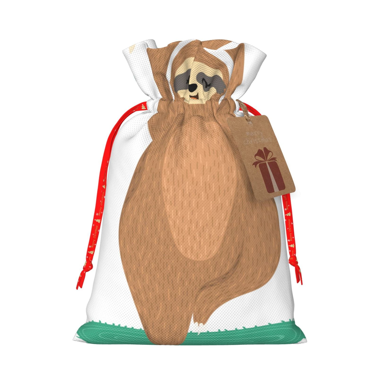 Bogiau Cute Sloth In Yoga Pose Tree Pattern Christmas Gift Bags ,Party ...