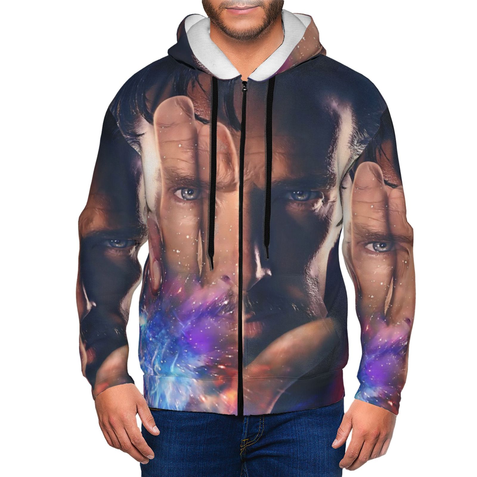 Bogiau Doctor Strange (2) Pattern Mens Full-zip Hoodie, Zip-up Pullover ...