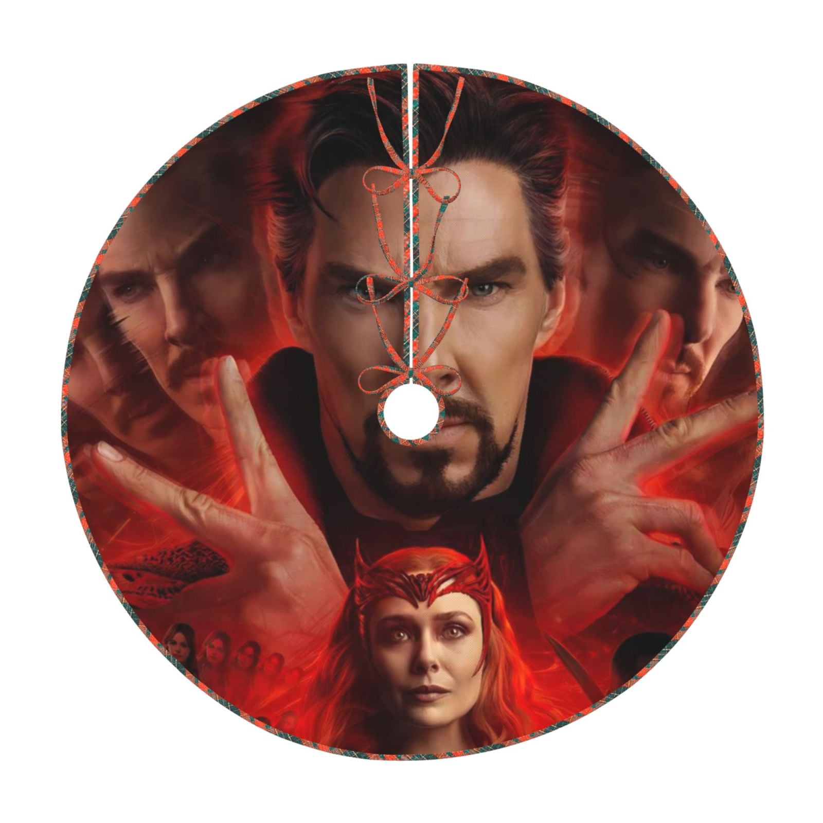 Bogiau Doctor Strange (7) Pattern Christmas Tree Skirt with Ties ...