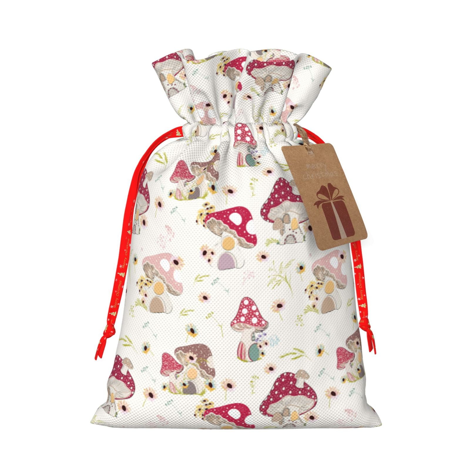 Bogiau Floral Mushroom Pattern Christmas Gift Bags ,Party Gift Bag ...