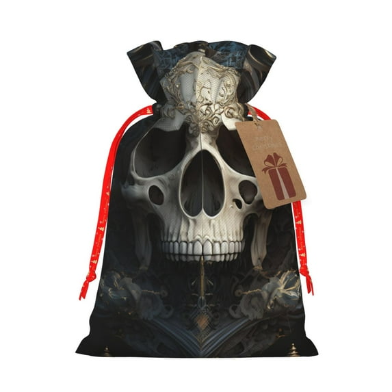 Bogiau Gold Pattern Skull Pattern Christmas Gift Bags ,Party Gift Bag ...