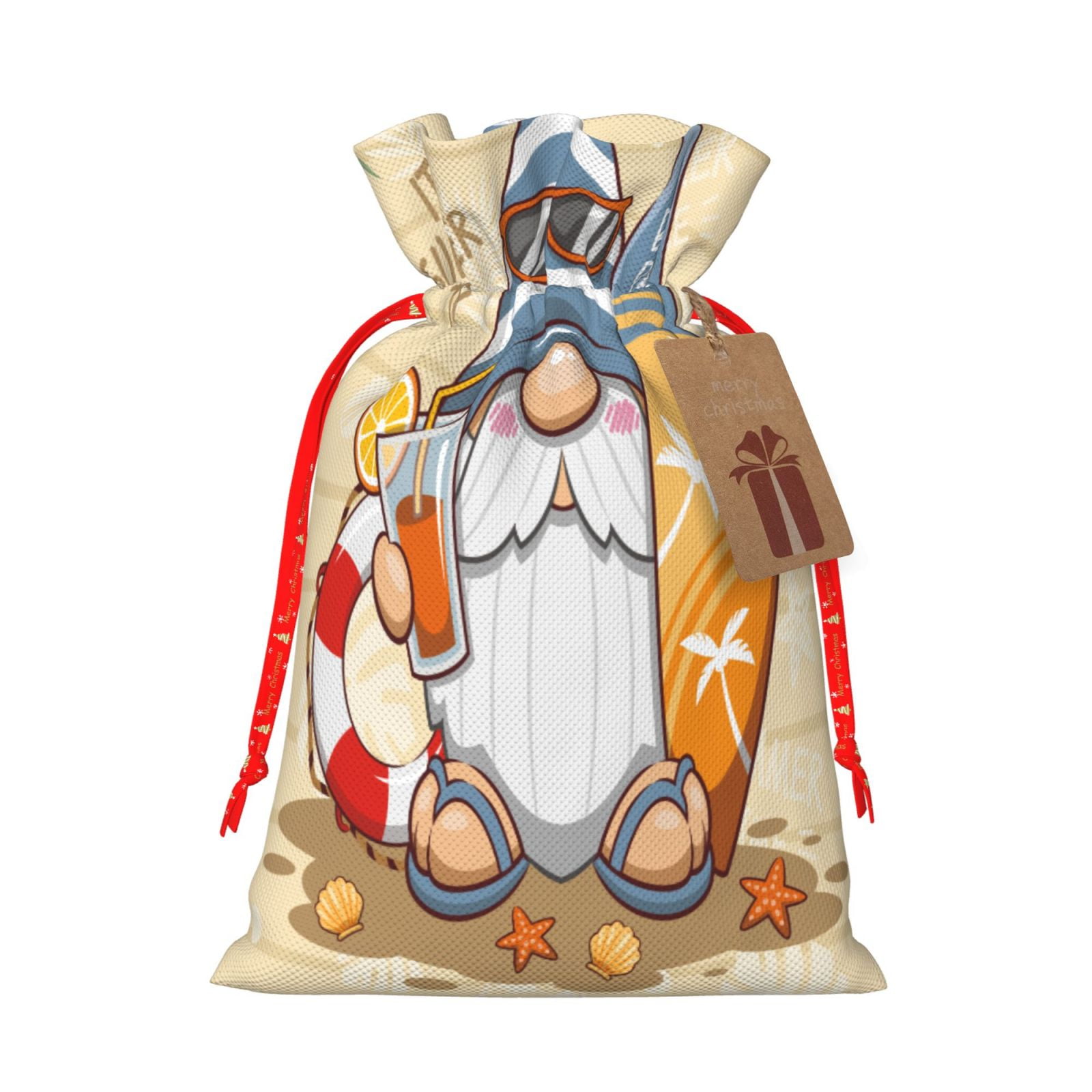 Bogiau Hello Summer Cute Gnome Pattern Christmas Gift Bags ,Party Gift ...
