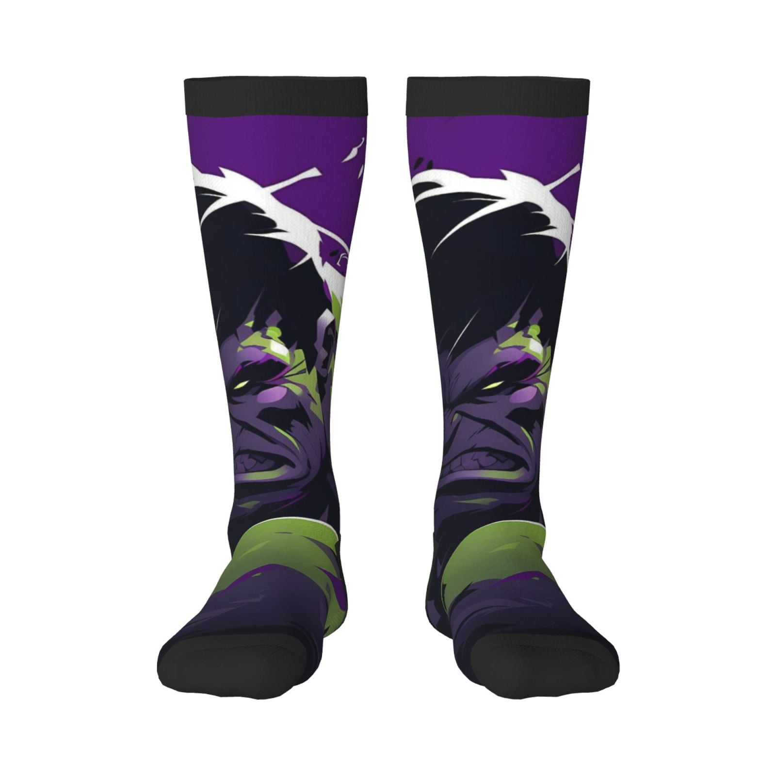 Bogiau Hulk (2) Printed Crew Socks Men's Women's LightWeight Thin ...