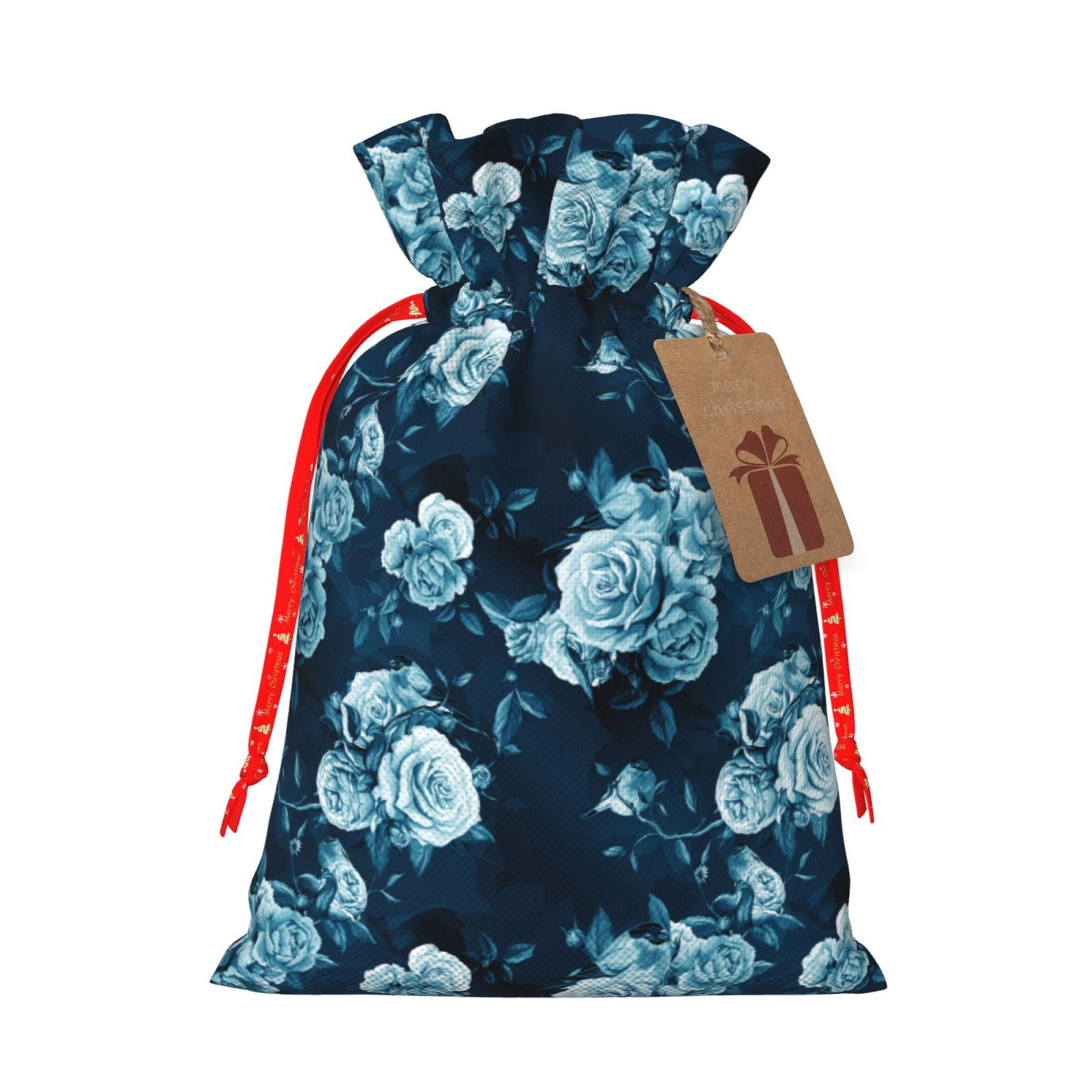 Bogiau Ink Rose Pattern Christmas Gift Bags ,Party Gift Bag, Christmas ...