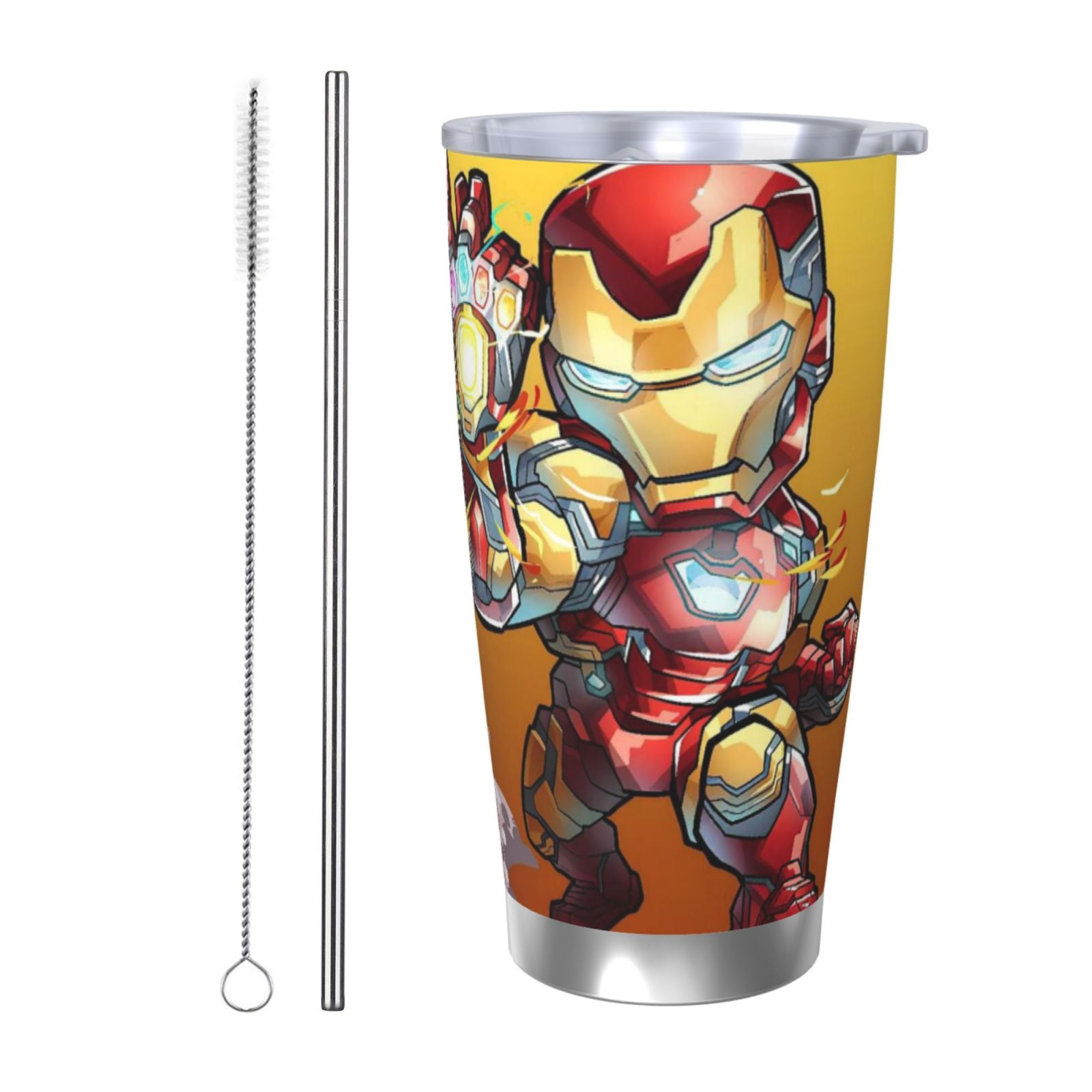 Bogiau Iron Man (14) Printed 20oz Straight Skinny Car Cups With ...