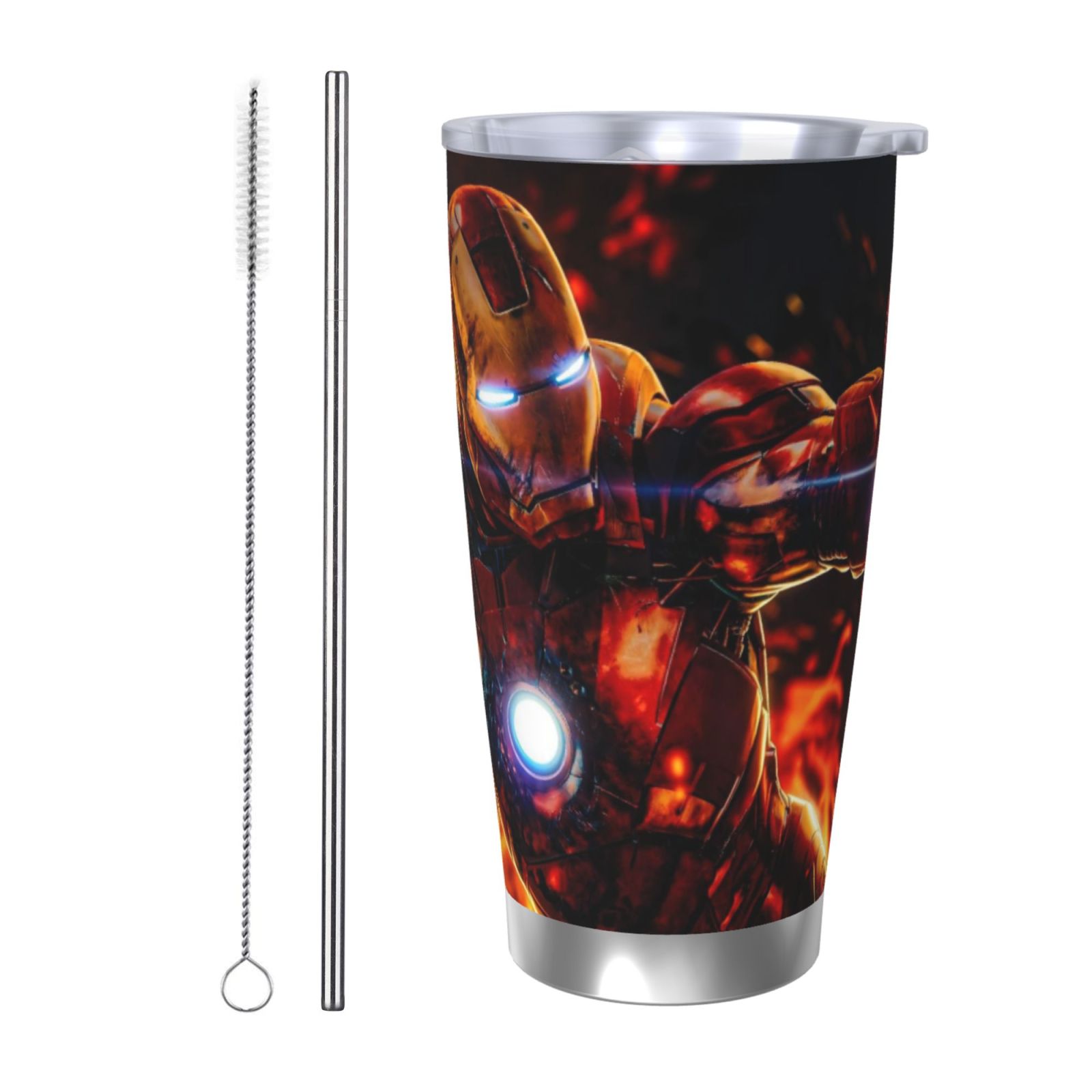 Bogiau Iron Man (4) Printed 20oz Straight Skinny Car Cups With ...