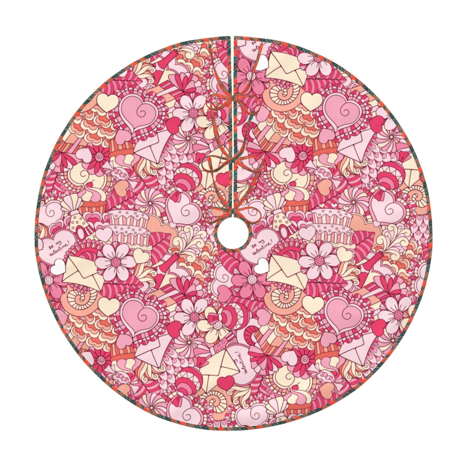 Bogiau Sweet Pattern Christmas Tree Skirt with Ties , Christmas Tree ...