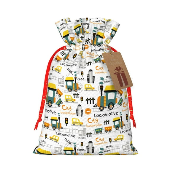 Bogiau Transportation Cartoon Pattern Christmas Gift Bags ,Party Gift ...