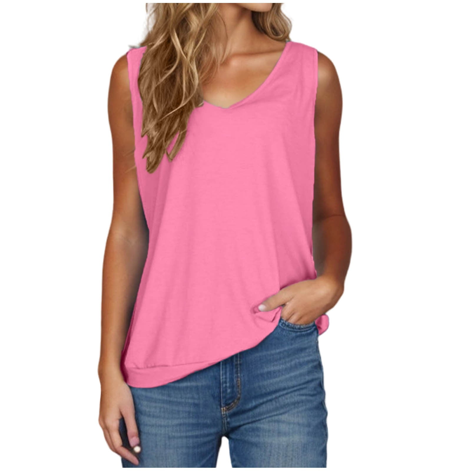 Bogo Cute Summer Tops For Women Going Out Extra Long Tank Tops For ...