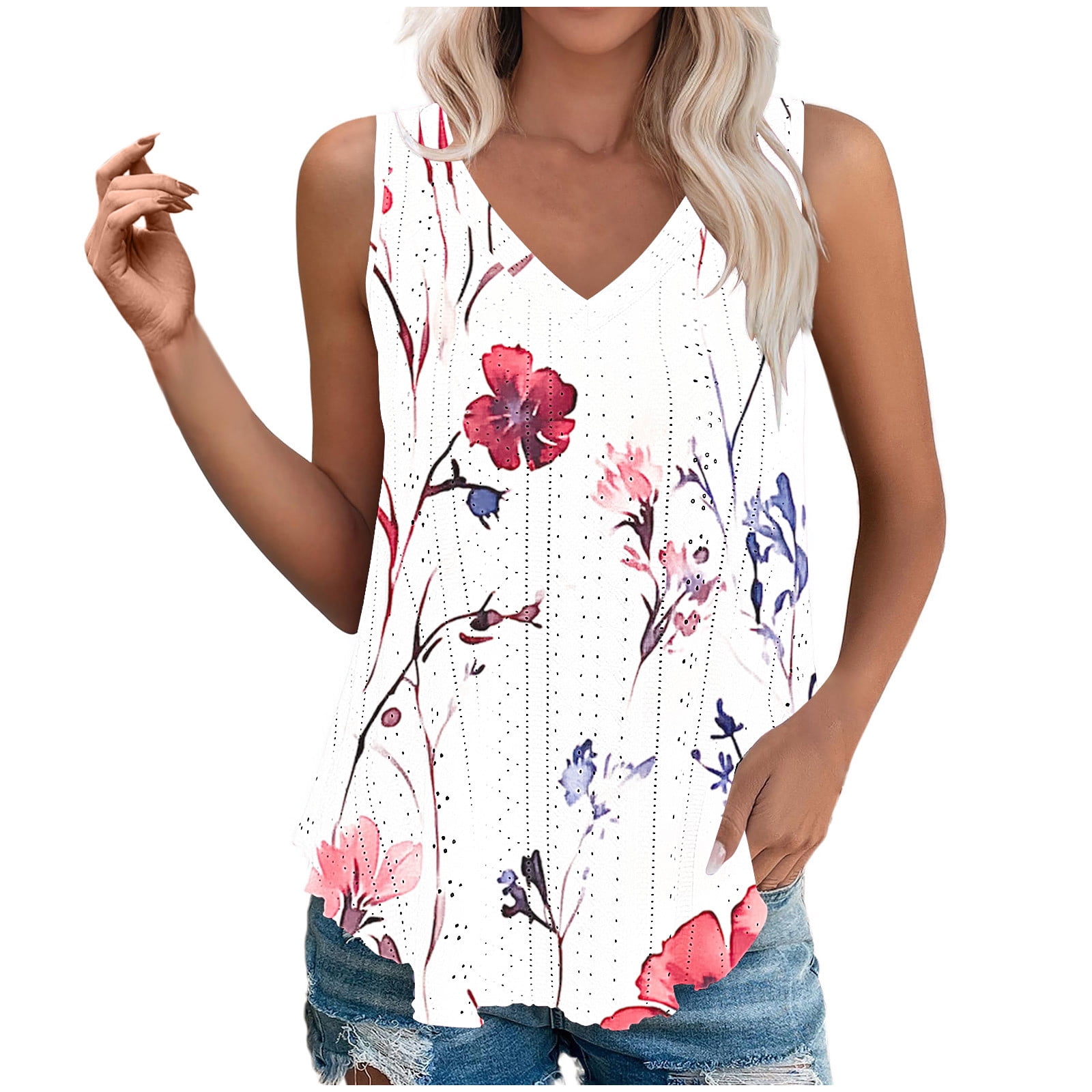 Bogo Plus Size Summer Tops For Curvy Women Womens Tank Tops Pack ...