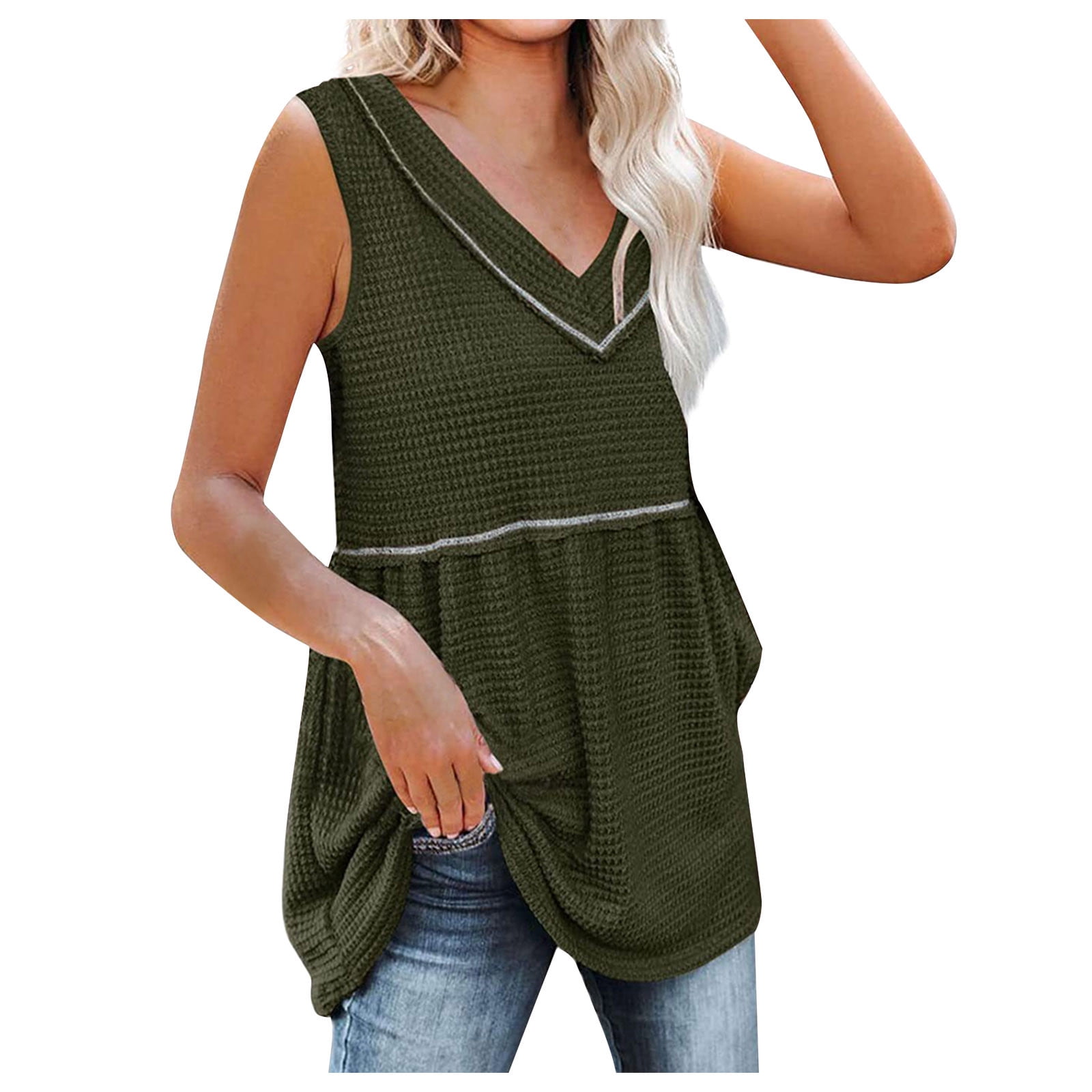 Bogo Sexy Summer Tops For Women Going Out Extra Long White Tank Tops ...