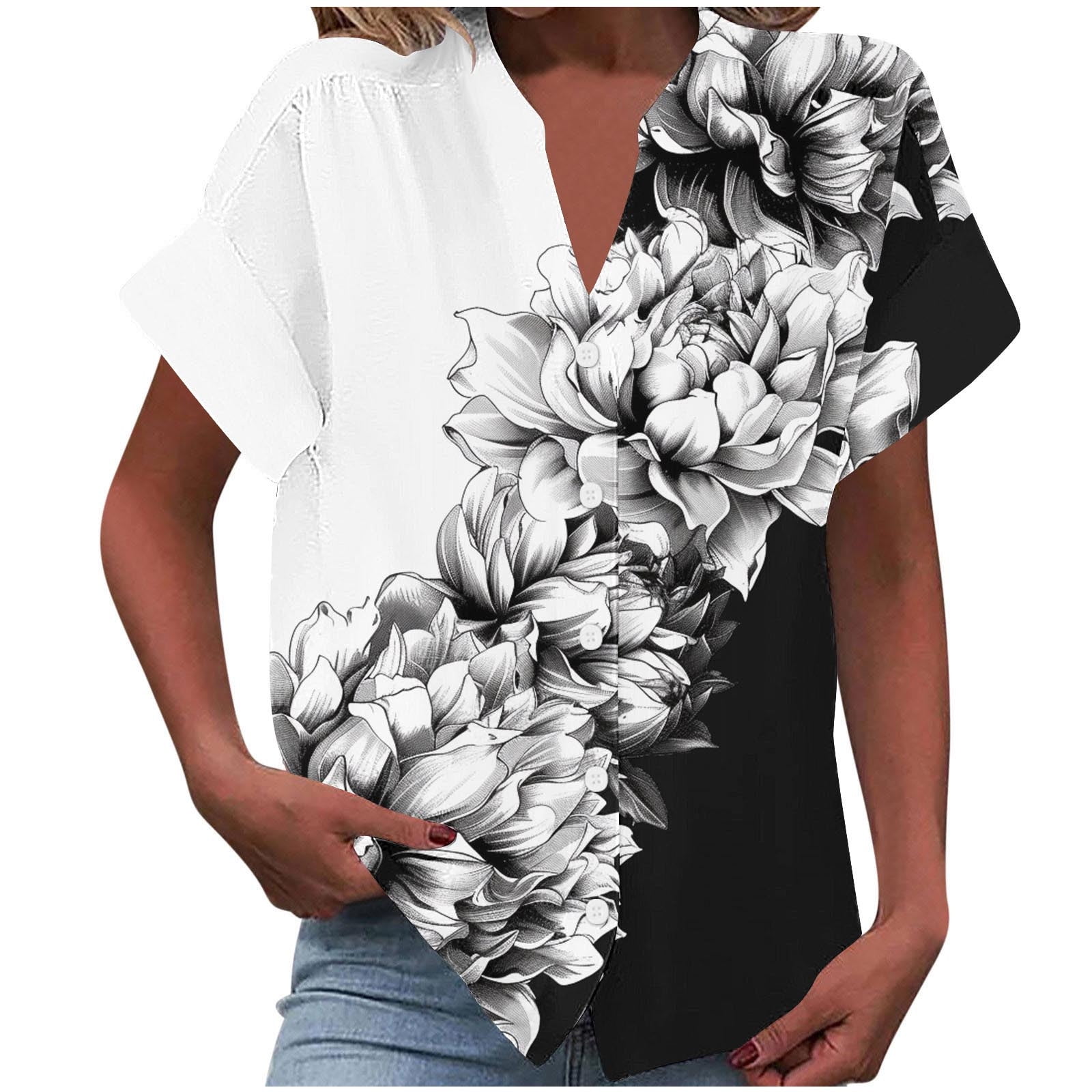 Bogo Spring Blouses For Women 2025 Trendy Womens Plus Size Tops Dressy ...