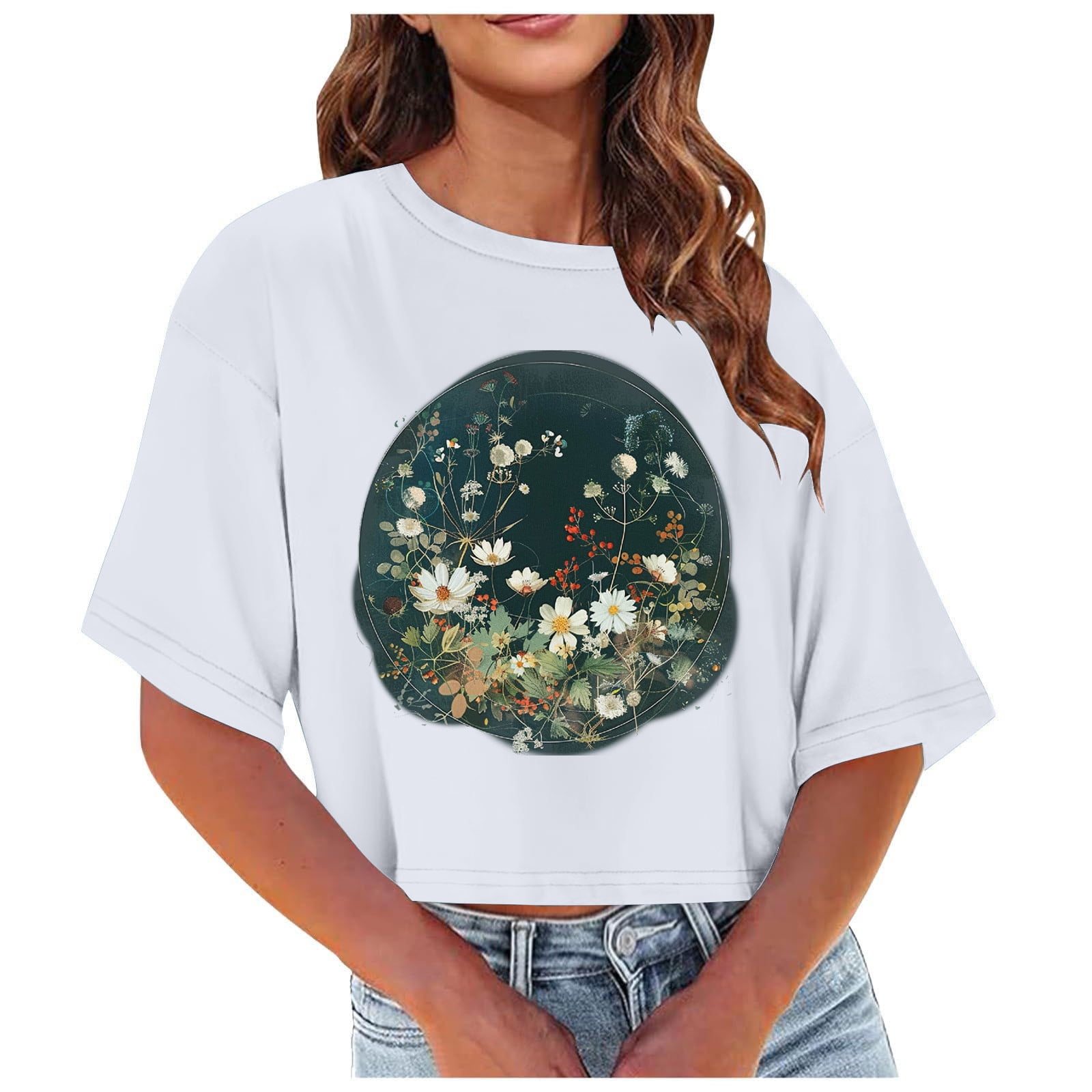 Bogo Spring Blouses For Women 2025 Trendy Womens Tops Short Sleeve Plus ...