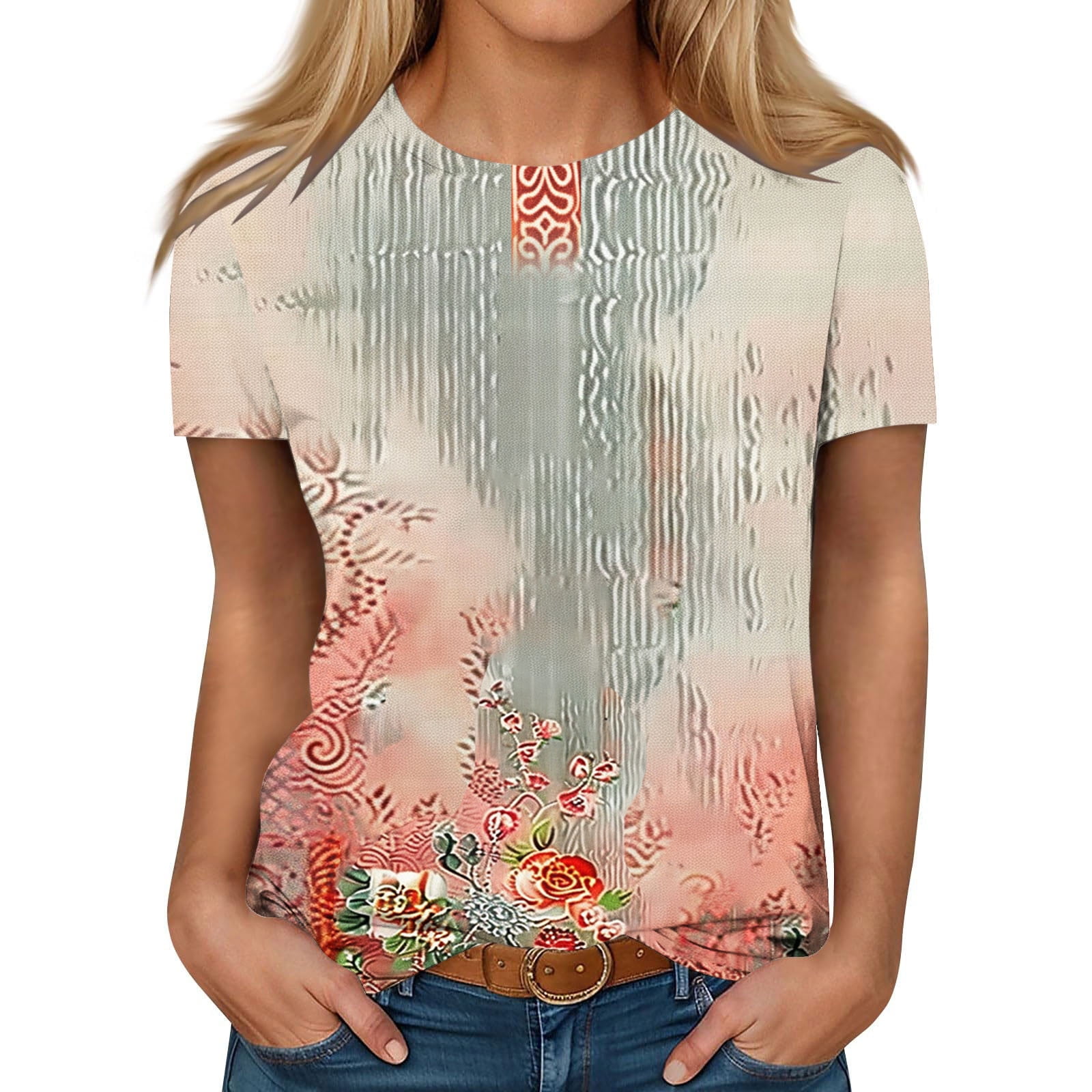 Bogo Summer 2025 Womens Fashion Clothing Set Womens 3/4 Sleeve Tops ...