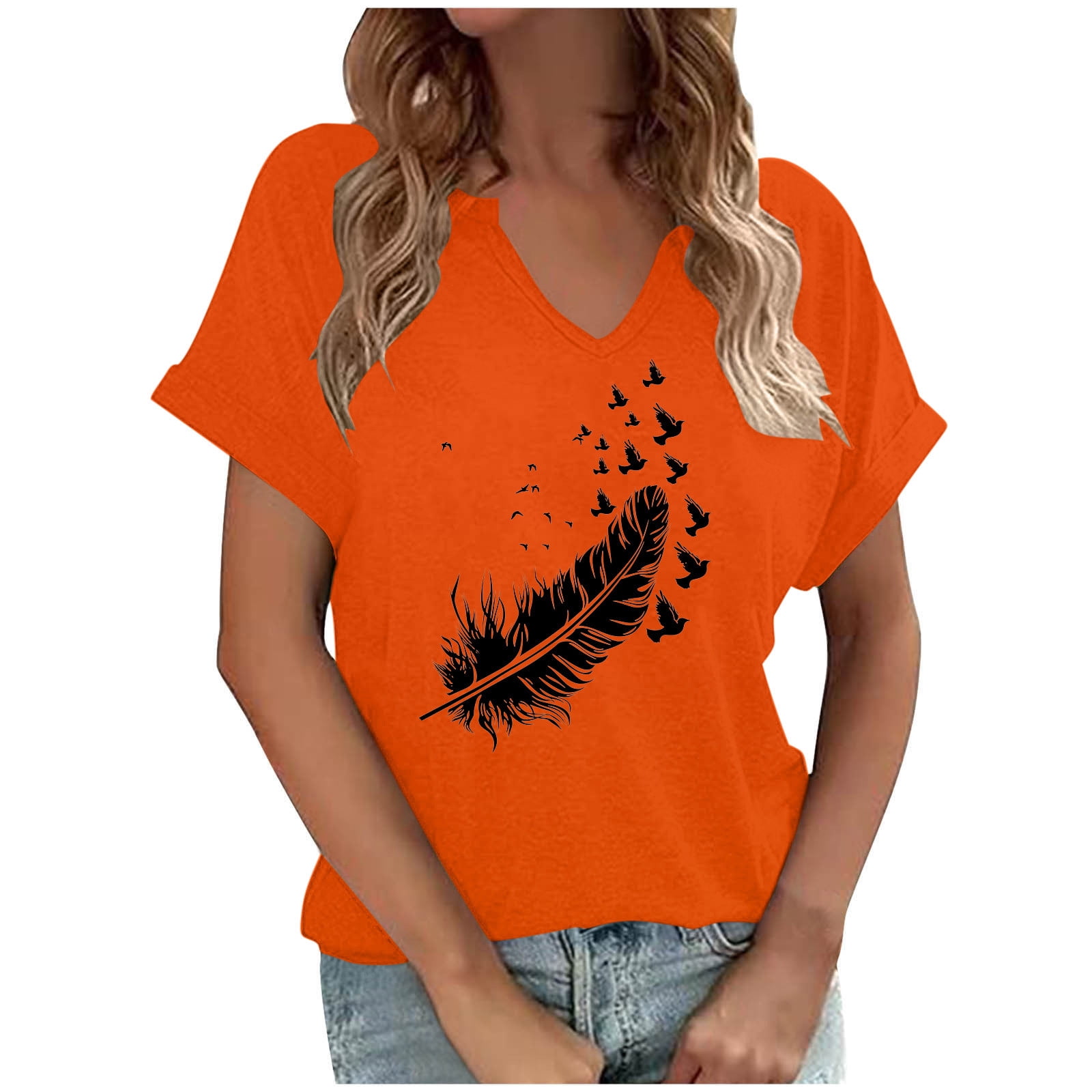 Bogo Summer 2025 Womens Fashion Tops Womens Plus Size Tops Dressy ...