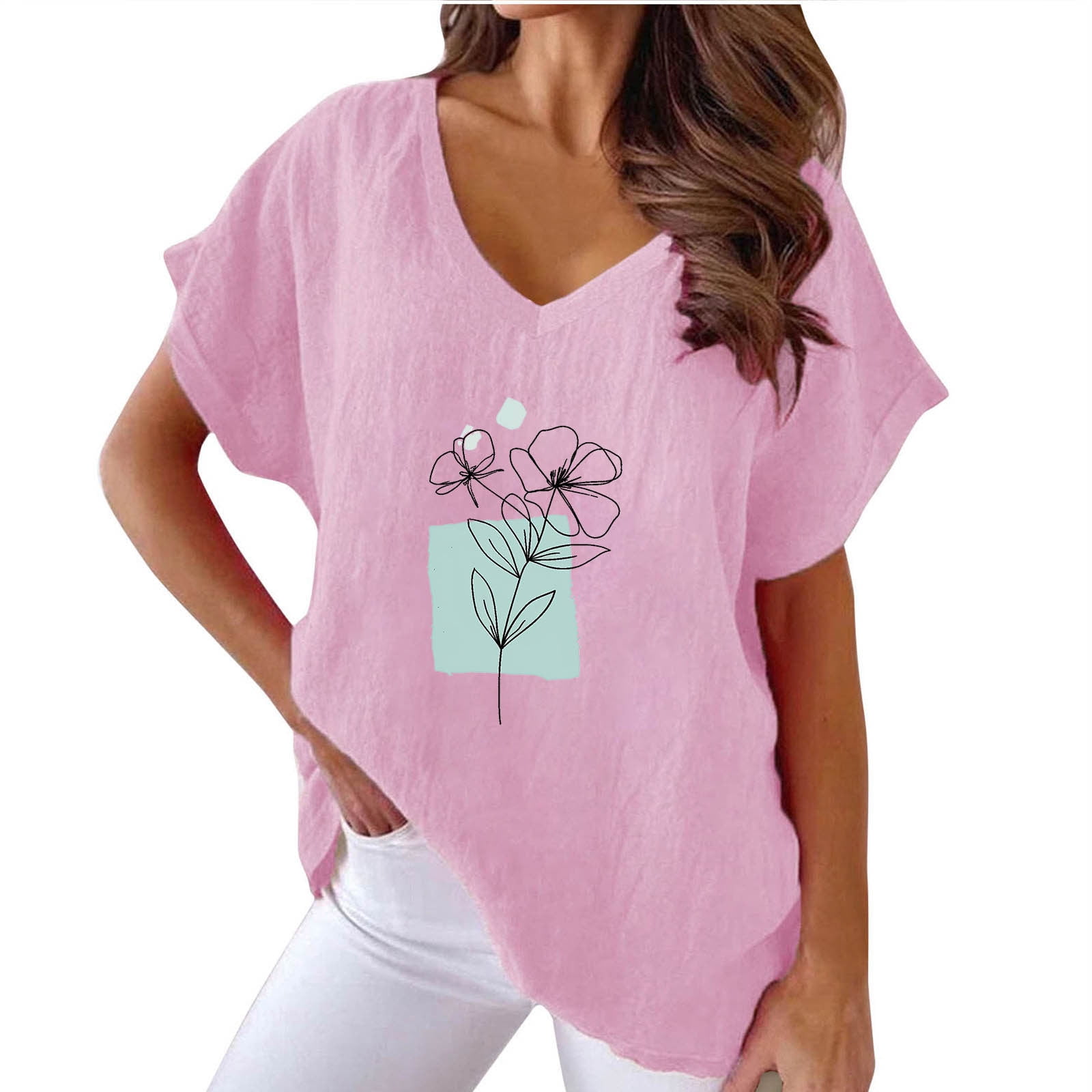 Bogo Womens Spring Tops 2025 Trendy Womens Plus Size Tops Dressy Casual ...