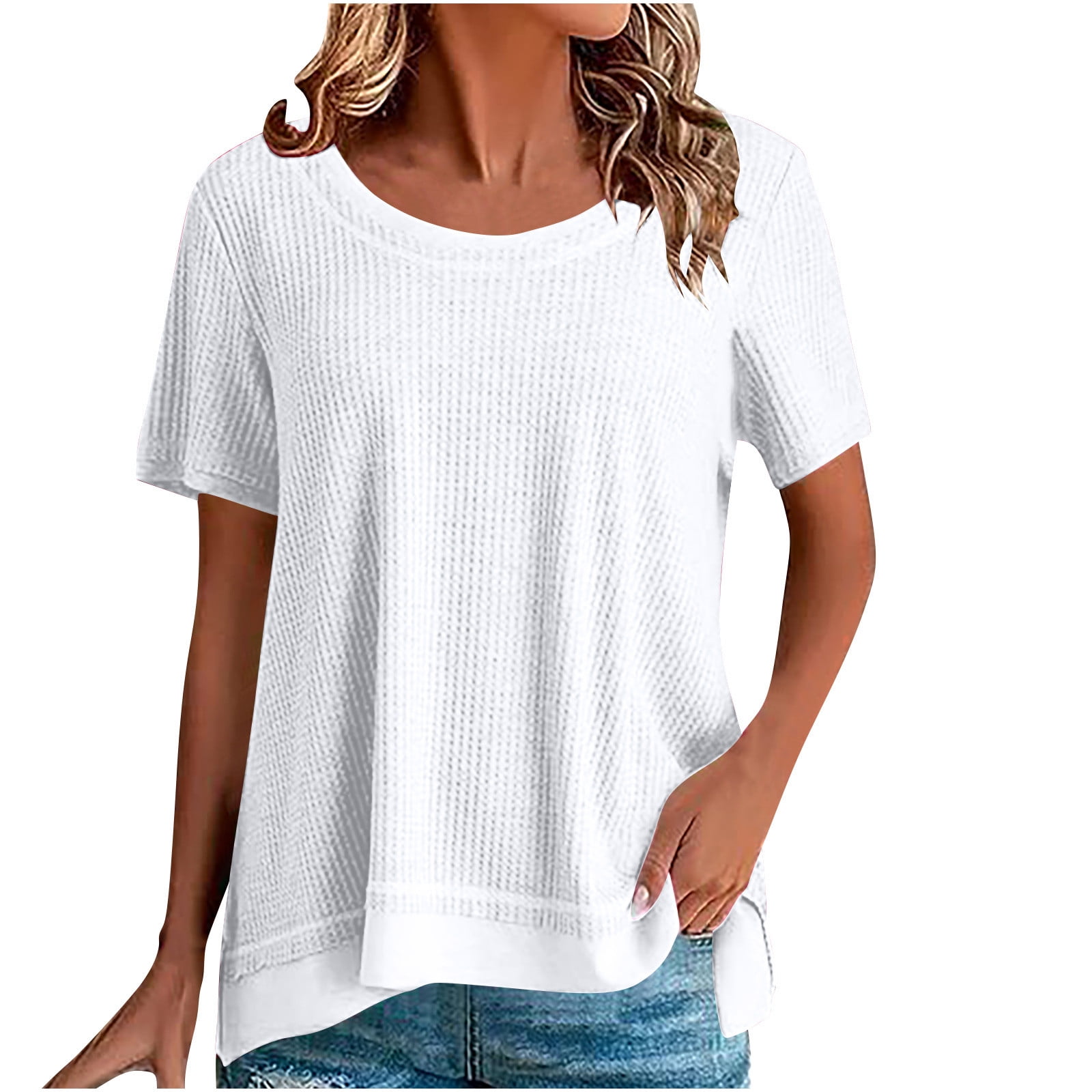 Bogo Womens Tops Summer 2025 Trendy Womens Plus Size Tops Dressy Casual ...