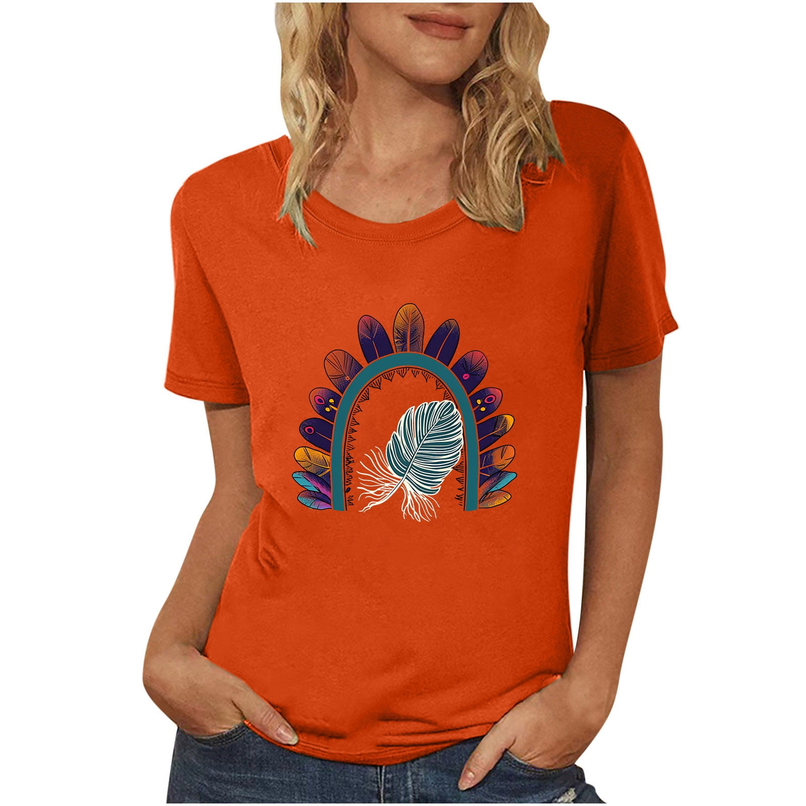 Bogo Womens Tops Trendy Going Out Womens Short Sleeve Tops Dressy ...