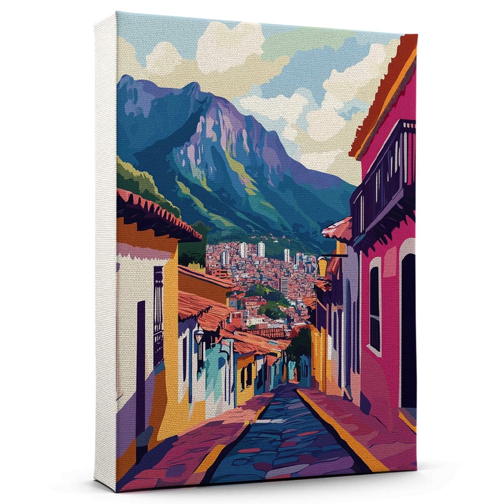 Bogota Travel Canvass, Colombia Canvass Wall Art, Bogota Canvas Decor ...