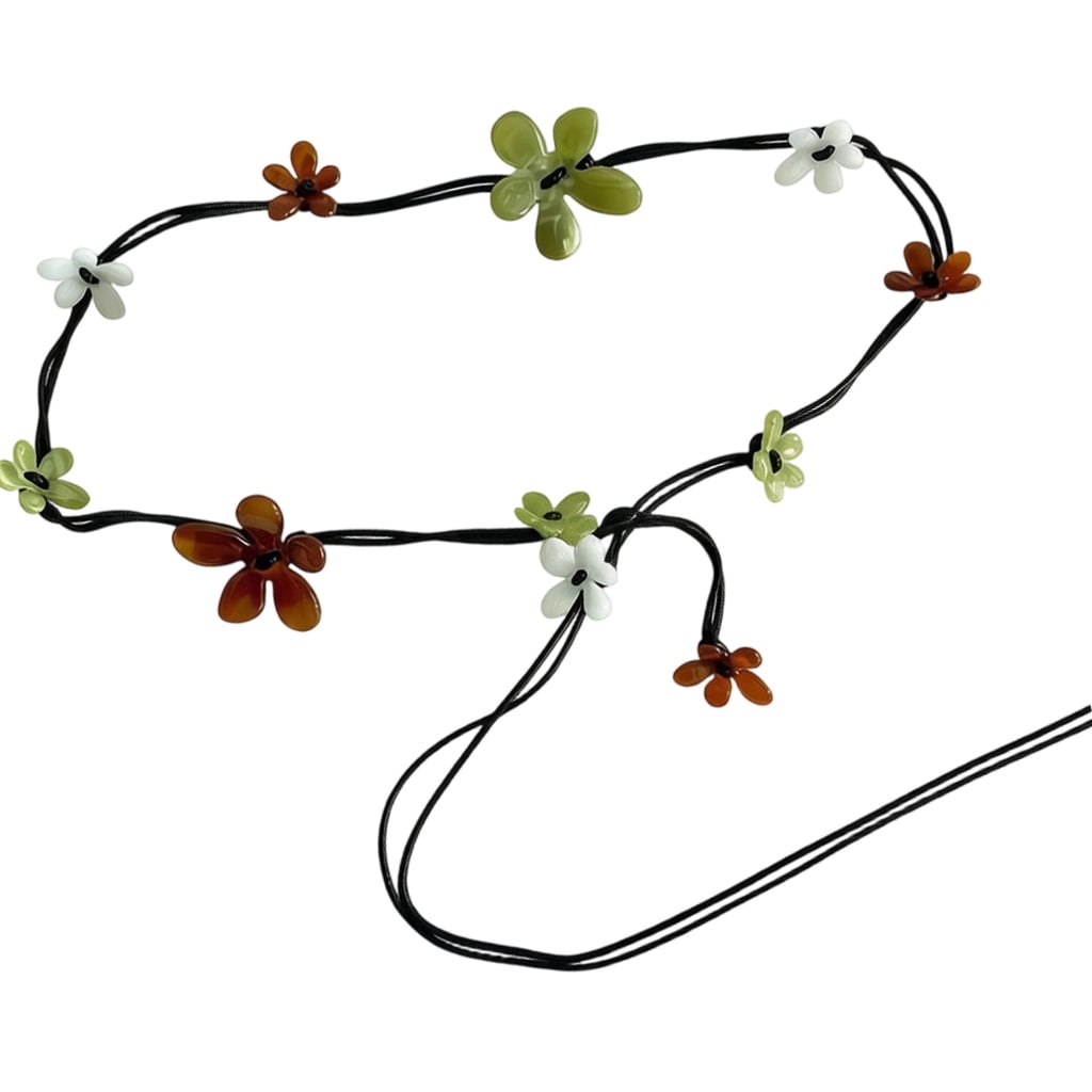 Bogrsely Trendy Bohemian Style Waist Strap Belt With Artistic Floral ...