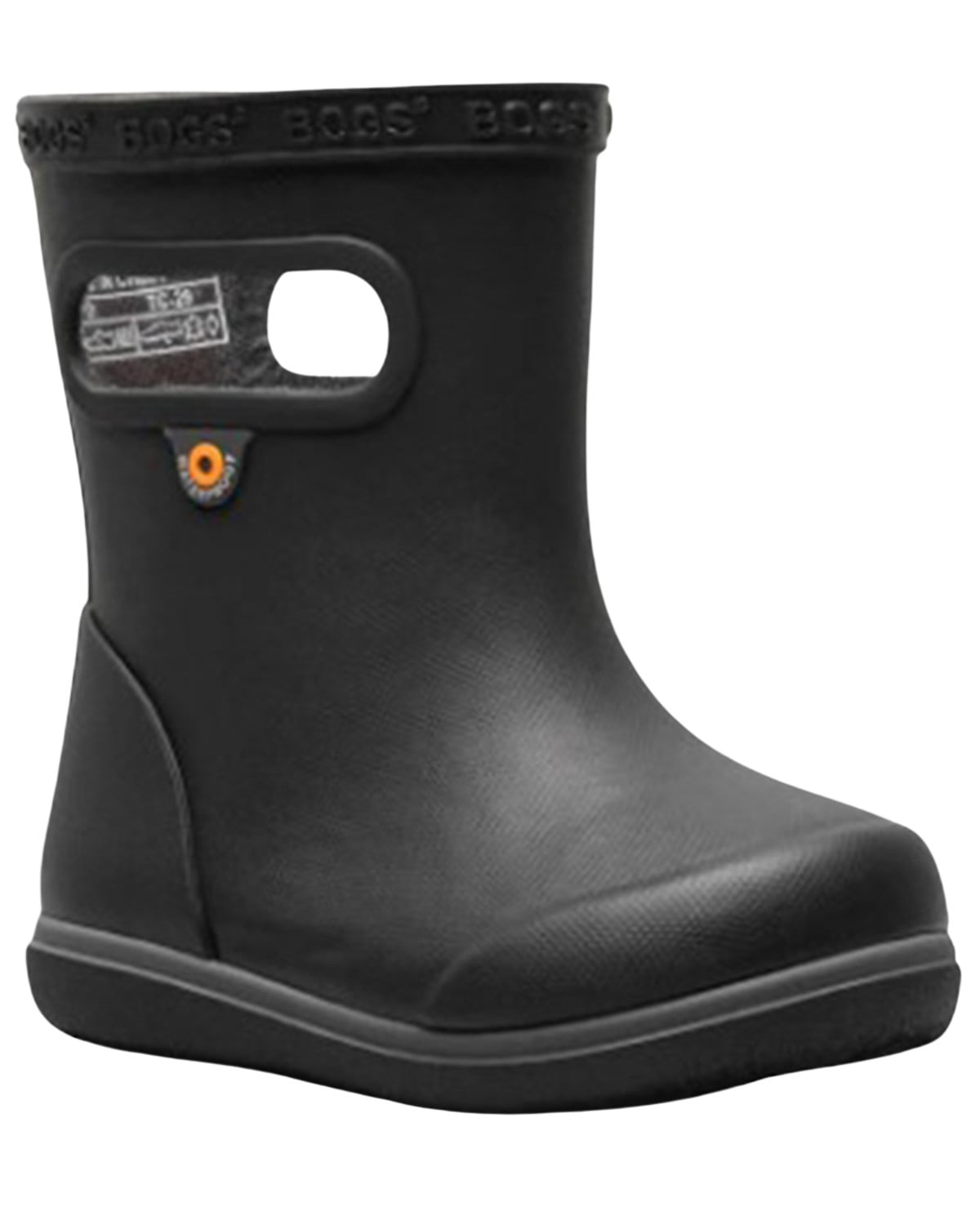 Bogs Boys' Skipper Ii Solid Rain Boot Round Toe - 73012I-001 6 D ...