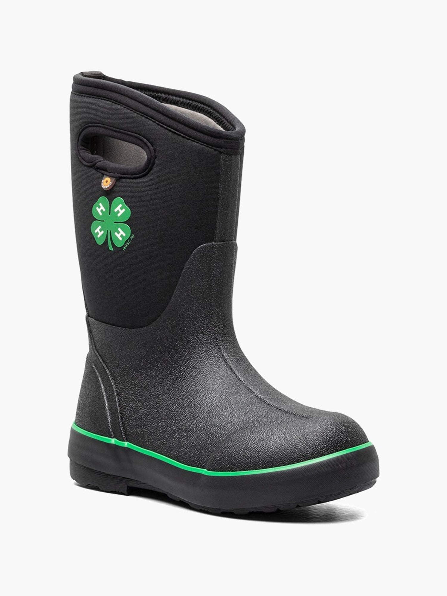 Bogs Classic II 4-H 72946-001 Boots Kids US 9 Black Waterproof Pull On ...