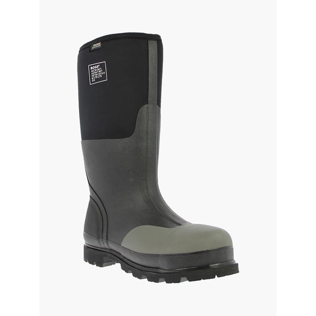 Bogs Men's Forge Steel Toe Waterproof Rubber Work Rain Boots * BLACK ...