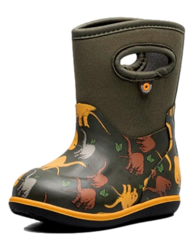 Bogs Outdoor Boots Boys Pull On Dino Printed Green Multi 72940I ...