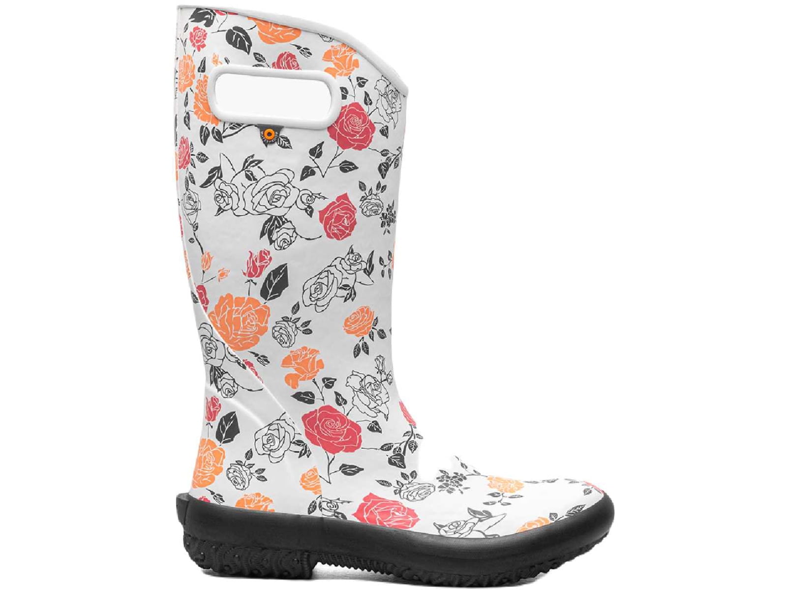 Bogs Rainboot Vintage Rose Shoes - Women's, Ivory Multi, 9 - Walmart.com