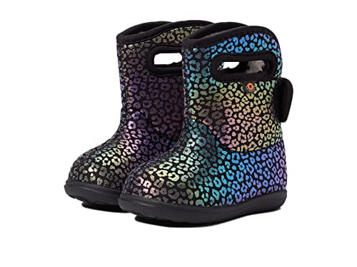 Bogs Toddlers Baby Bogs II Rainbow Leopard Black Multi - Walmart.com