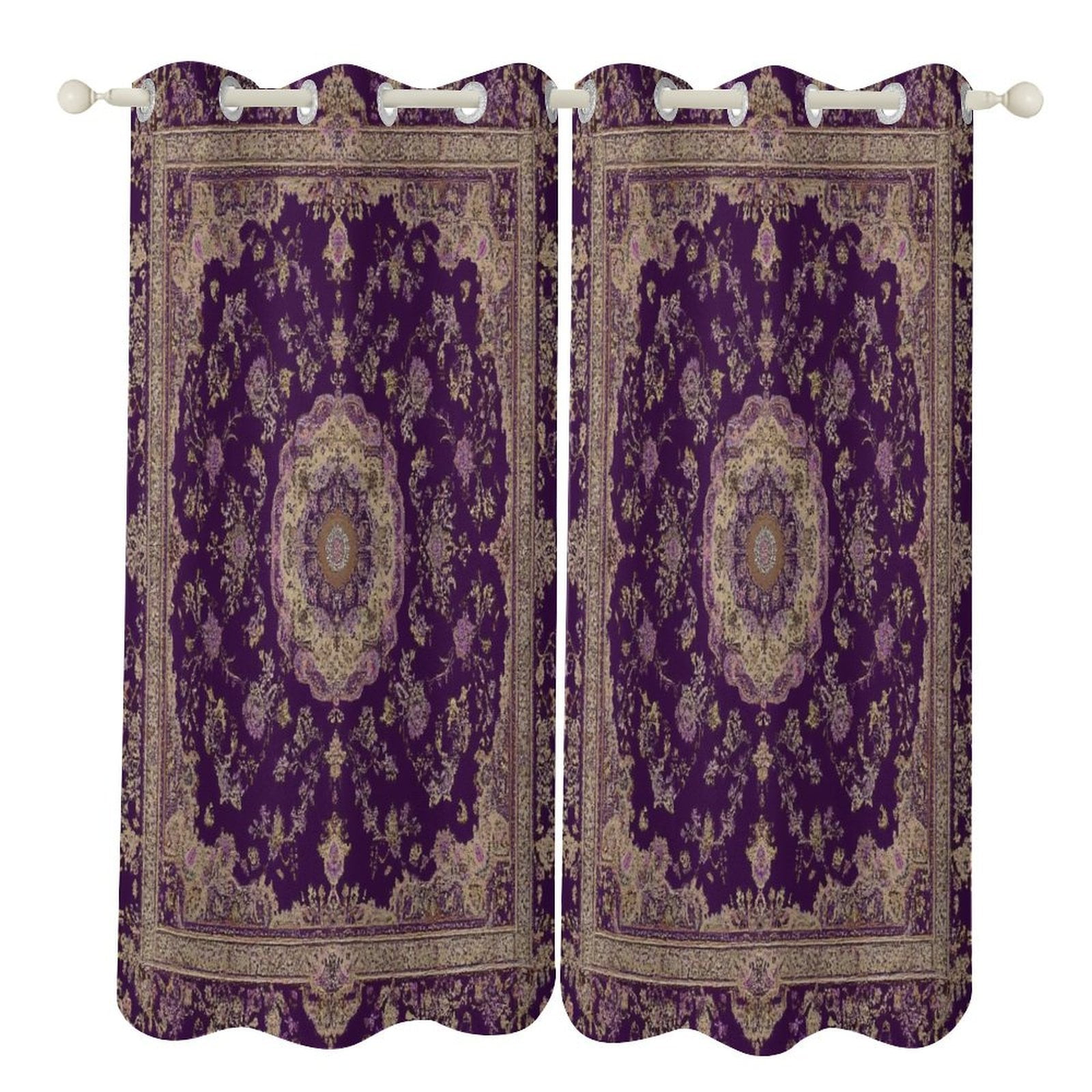 Bohemia 2 Panels Blackout Curtains for Bedroom Living Room Drapes ...