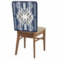 Bohemia Aztec Chair Back Covers Set of 6, Blue Geometric Country ...