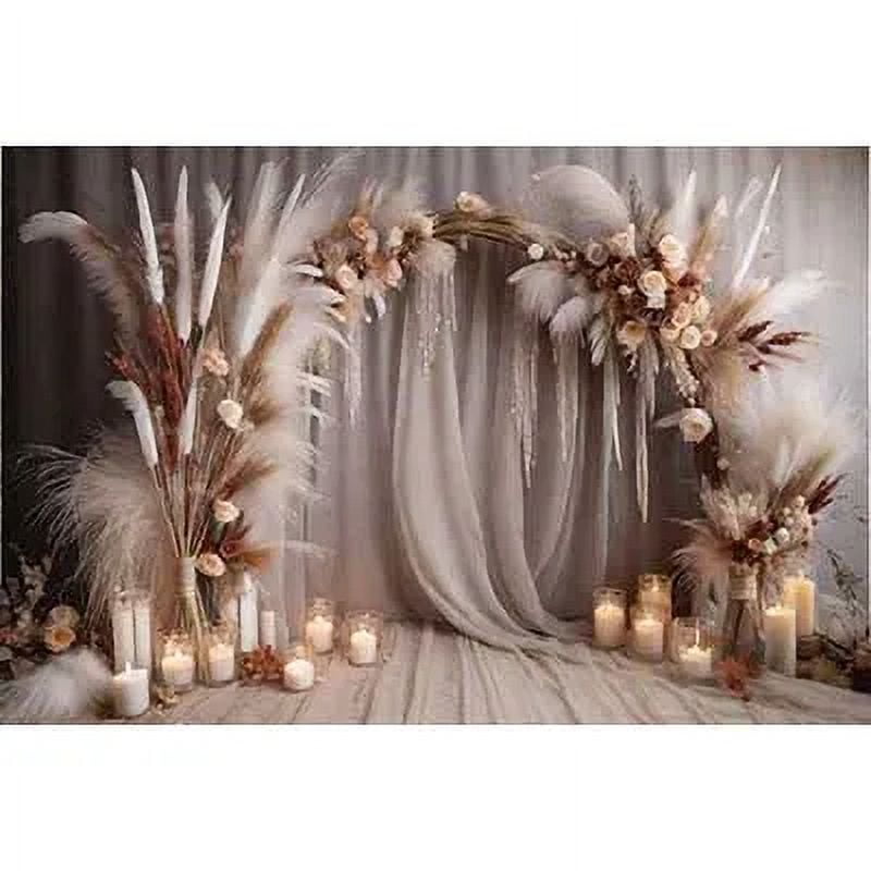 Bohemia Birthday Party Backdrop Photography Living Room Flower Thatch ...