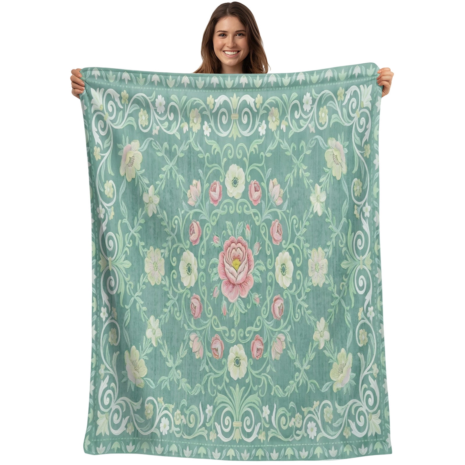 Bohemia Blanket Soft Cozy Warm Twin Blanket for Bed, Plush Fuzzy ...