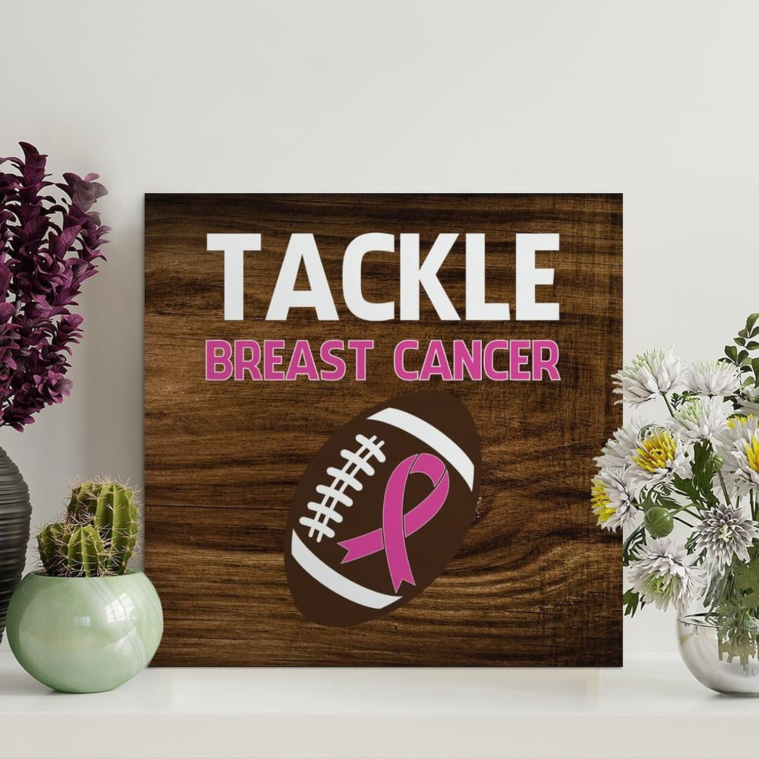 Bohemia Breast Cancer Woman Wooden Pallet Sign Tackle Breast Cancer ...