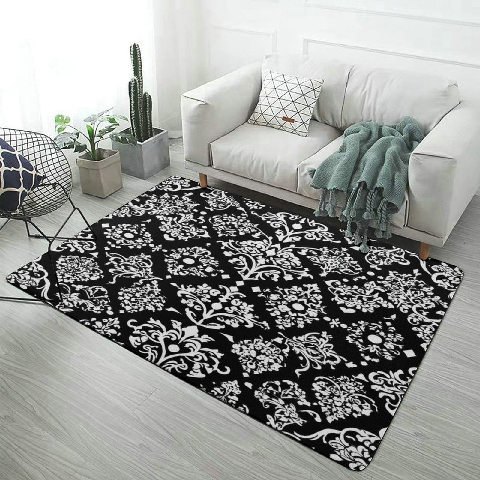 Bohemia Carpet Style Living Room Bedroom Soft Comfy Rug Modern 3d Entry ...