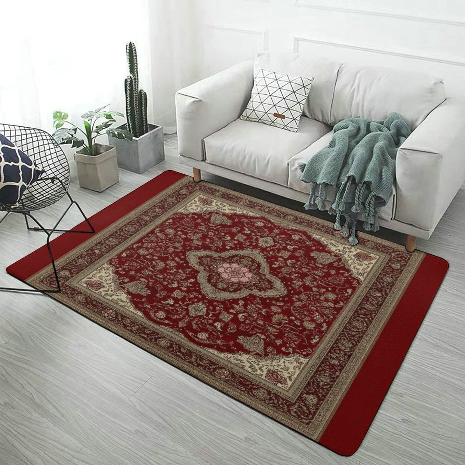 Bohemia Carpet Style Living Room Bedroom Soft Comfy Rug Modern 3d Entry ...