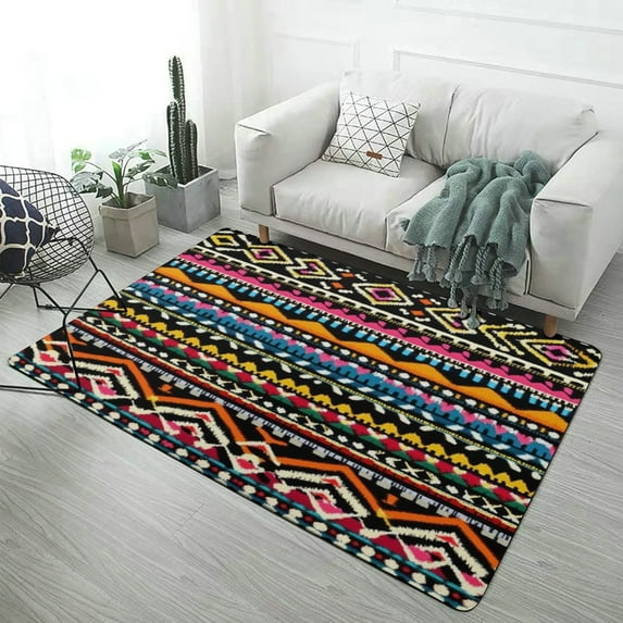 Bohemia Carpet Style Living Room Bedroom Soft Comfy Rug Modern 3d Entry ...