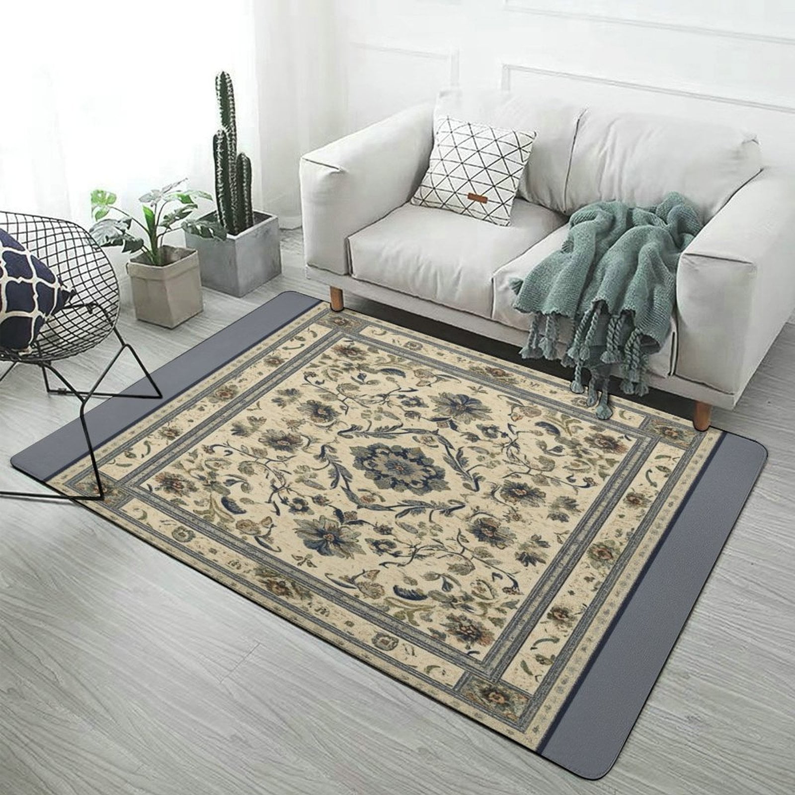 Bohemia Carpet Style Living Room Bedroom Soft Comfy Rug Modern 3d Entry ...