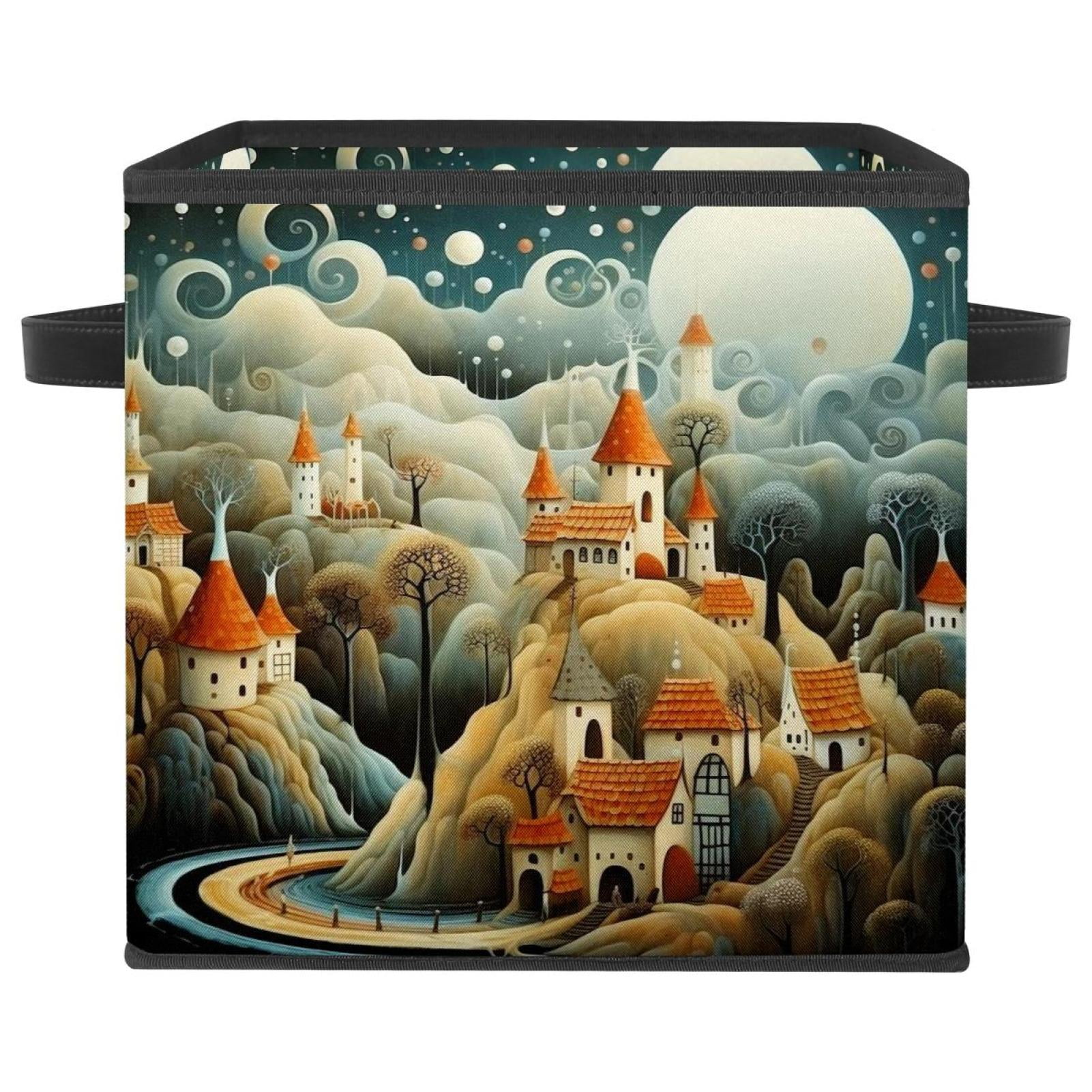 Bohemia Castle Storage Bins, Extra Large Closet Storage Cube for ...