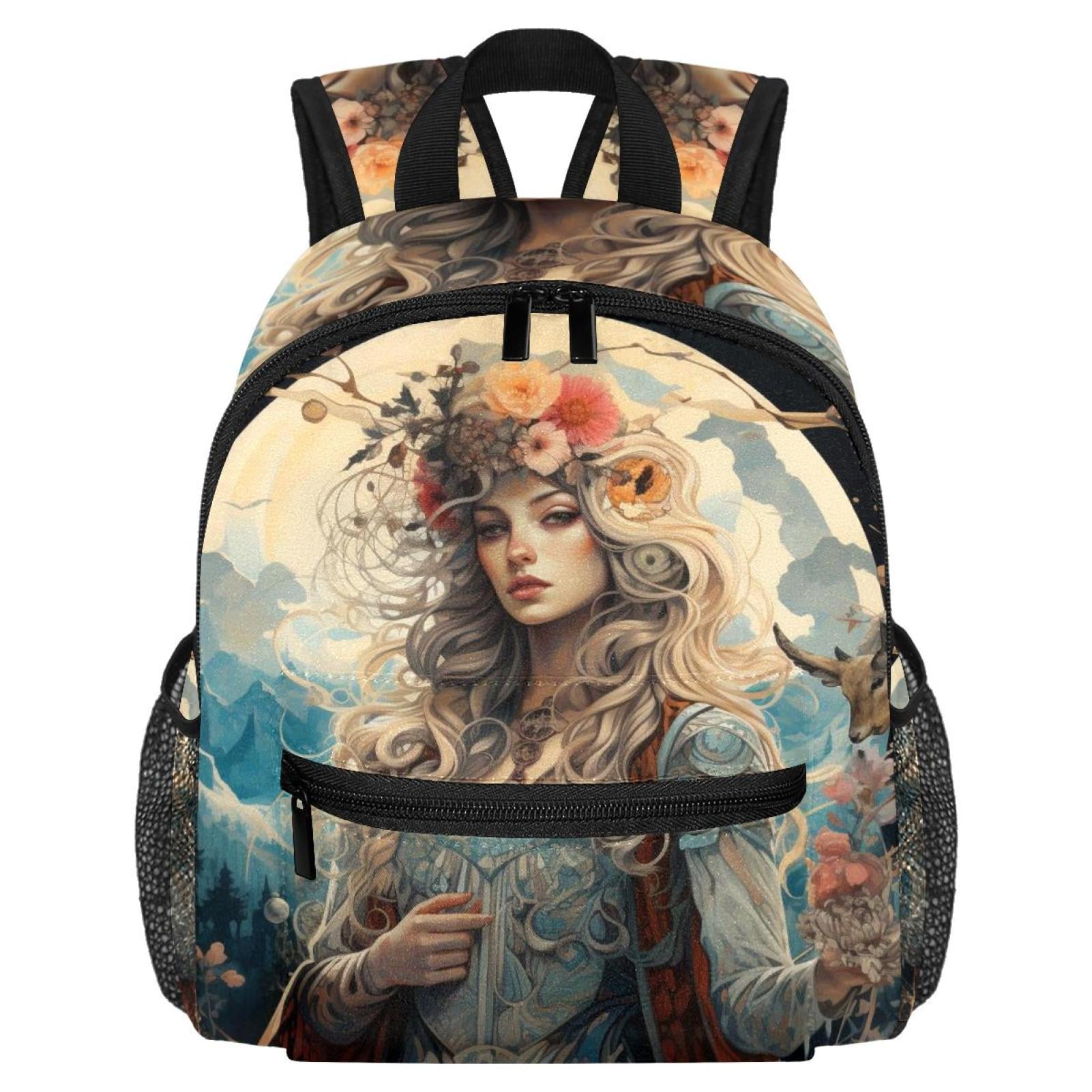 Bohemia Cute Book Bag with Adjustable Shoulder Strap, Large Capacity ...