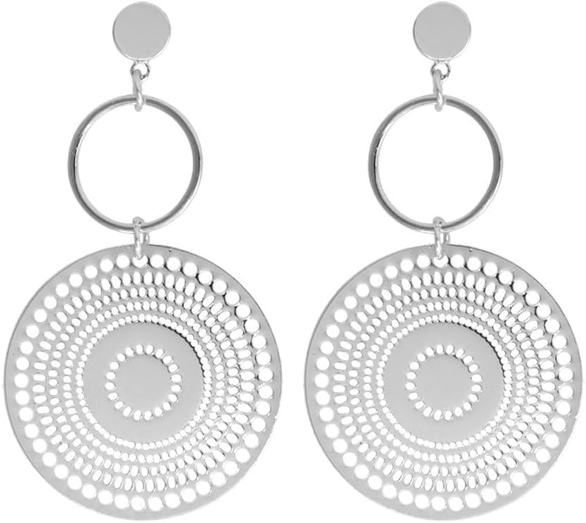 Bohemia Earrings for Women Simple Gold Bohemian Round Drop Dangle ...