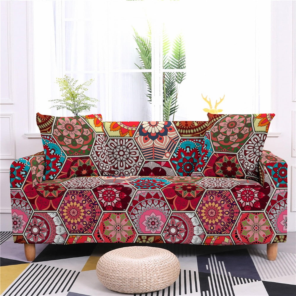 Bohemia Elastic Sofa Cover Mandala Slipcover Tight Wrap All-Inclusive ...