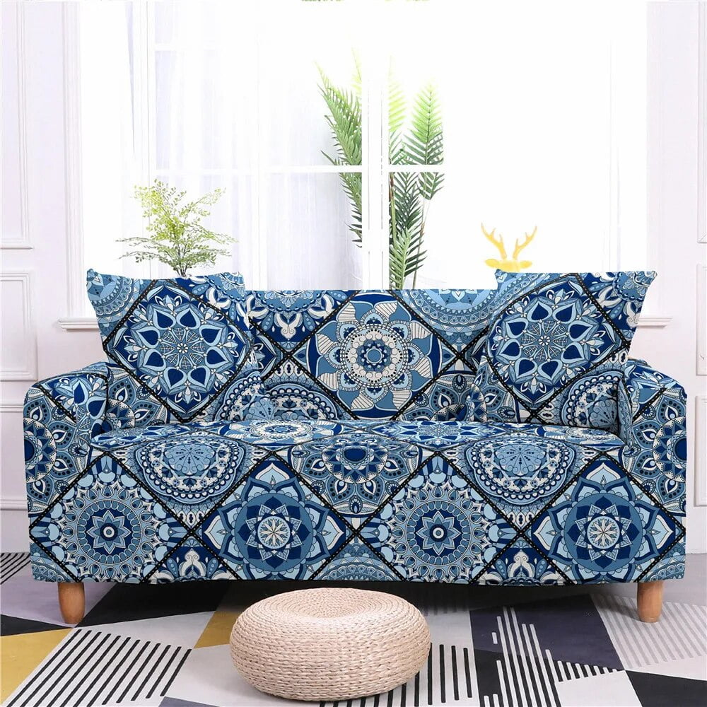 Bohemia Elastic Sofa Cover Mandala Slipcover Tight Wrap All-Inclusive ...