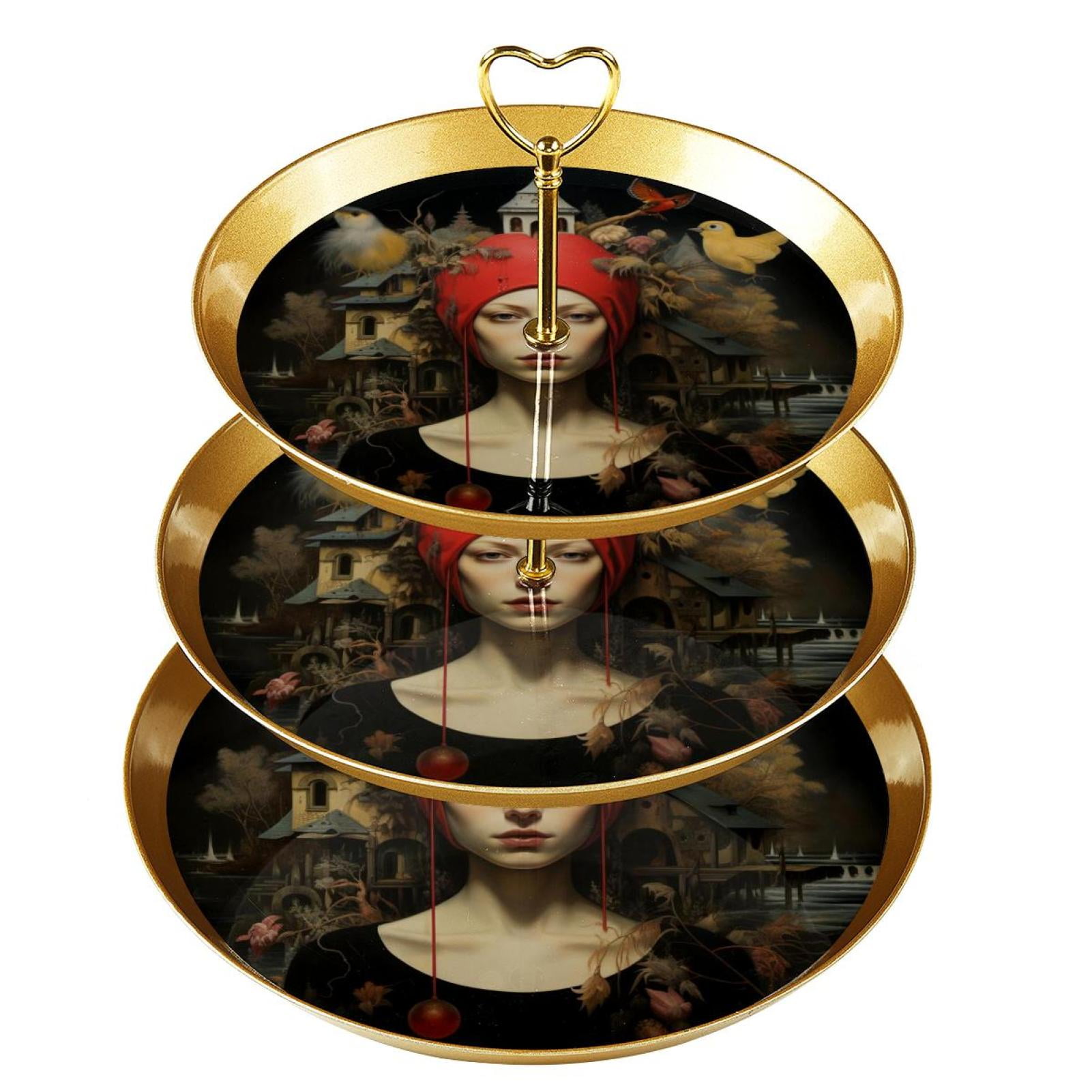 Bohemia Elegant Plastic Discs Jewelry Necklace Stand with Iron Pillars ...