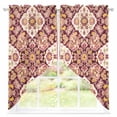 Bohemia Ethnic Style Sheer Curtains Swag Valances for Windows Retro ...
