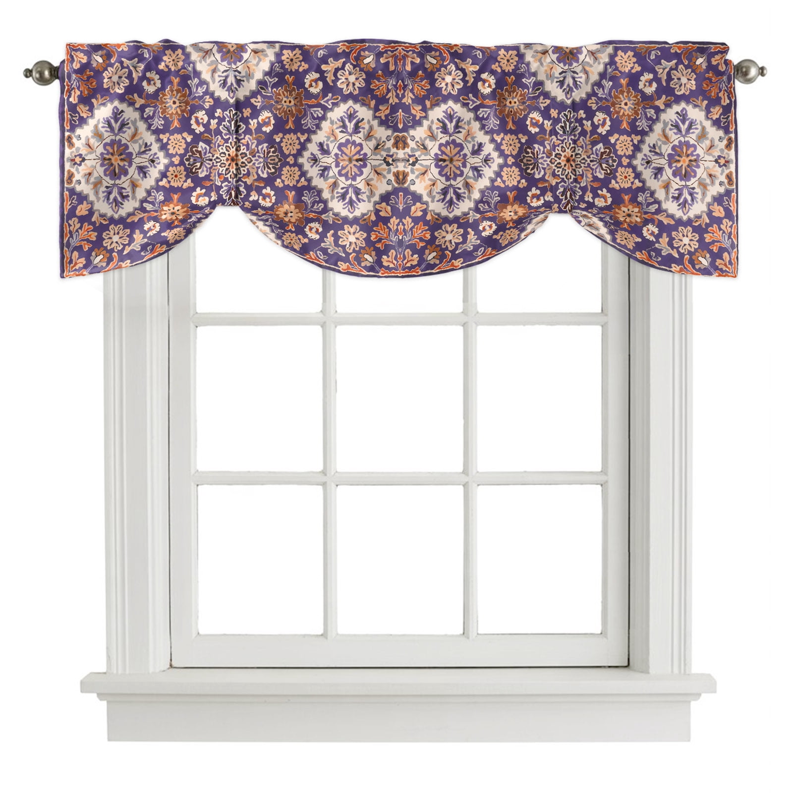 Bohemia Ethnic Style Tie Up Valance Curtains Retro Southwest Pattern ...