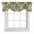 Bohemia Ethnic Style Tie Up Valance Curtains Vintage Green Southwest ...