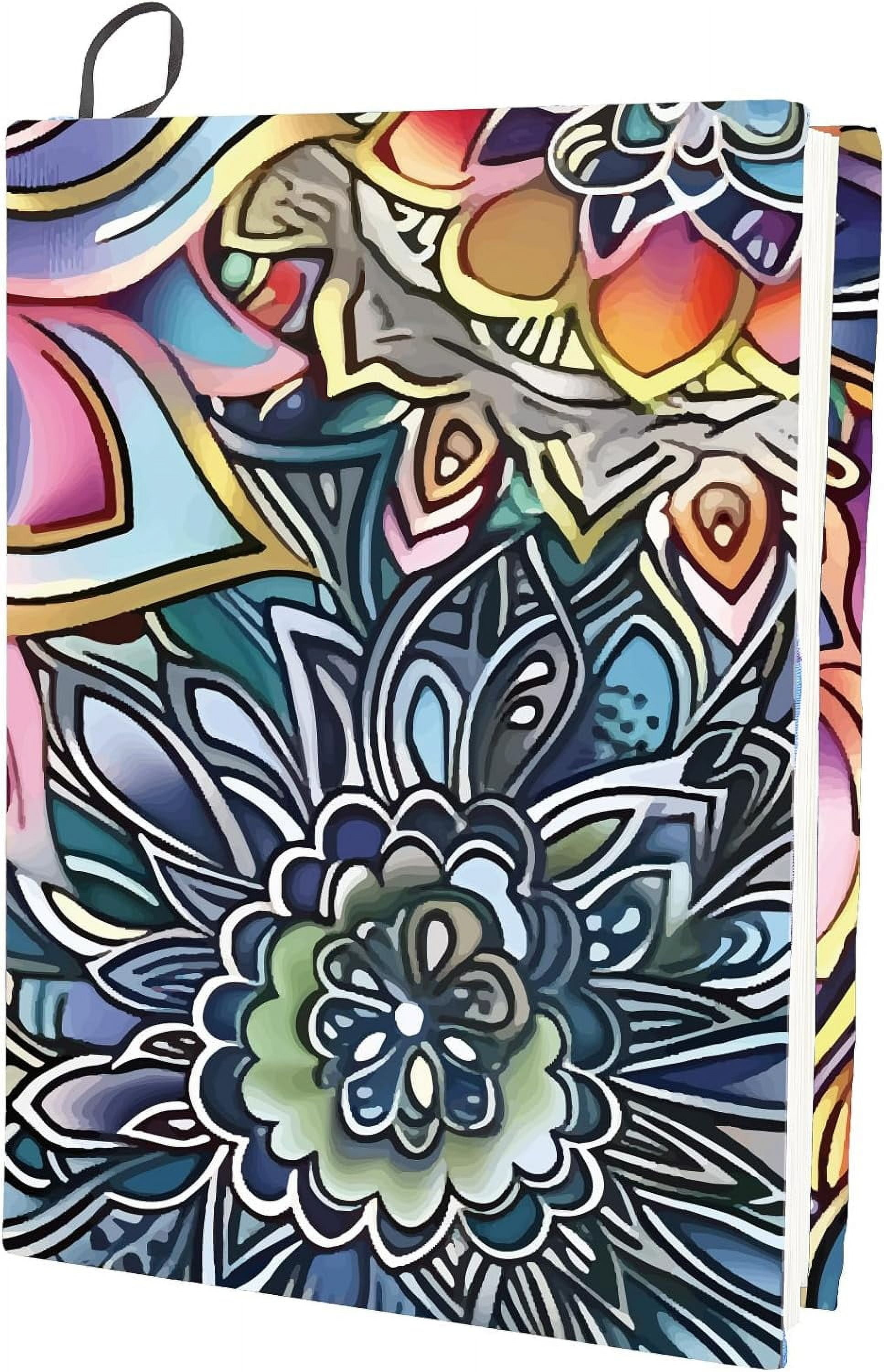 Bohemia Flower Stretchable Book Cover Floral Washable Reusable Large ...